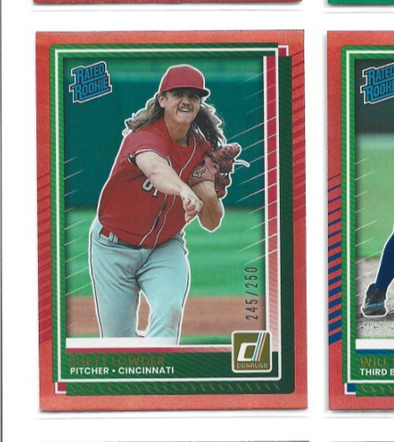 2025 Donruss Cincinnati Reds Rhett Lowder Red Parallel Rated Rookie ...