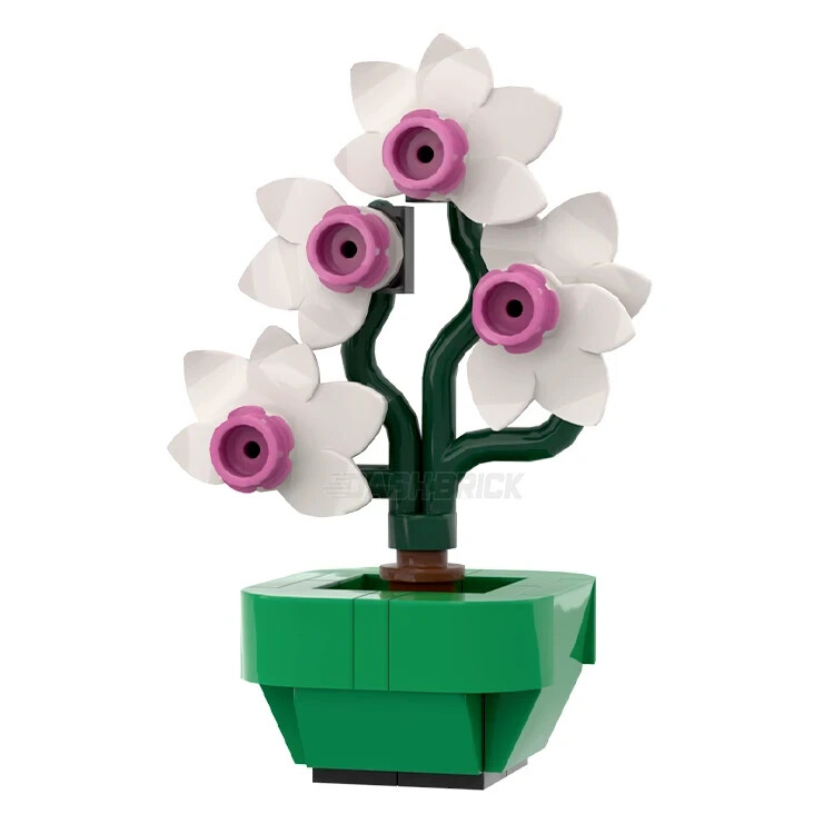 Genuine LEGO® Flower in Pot, Orchid Flowers : Brickanicals MOC/Mini ...