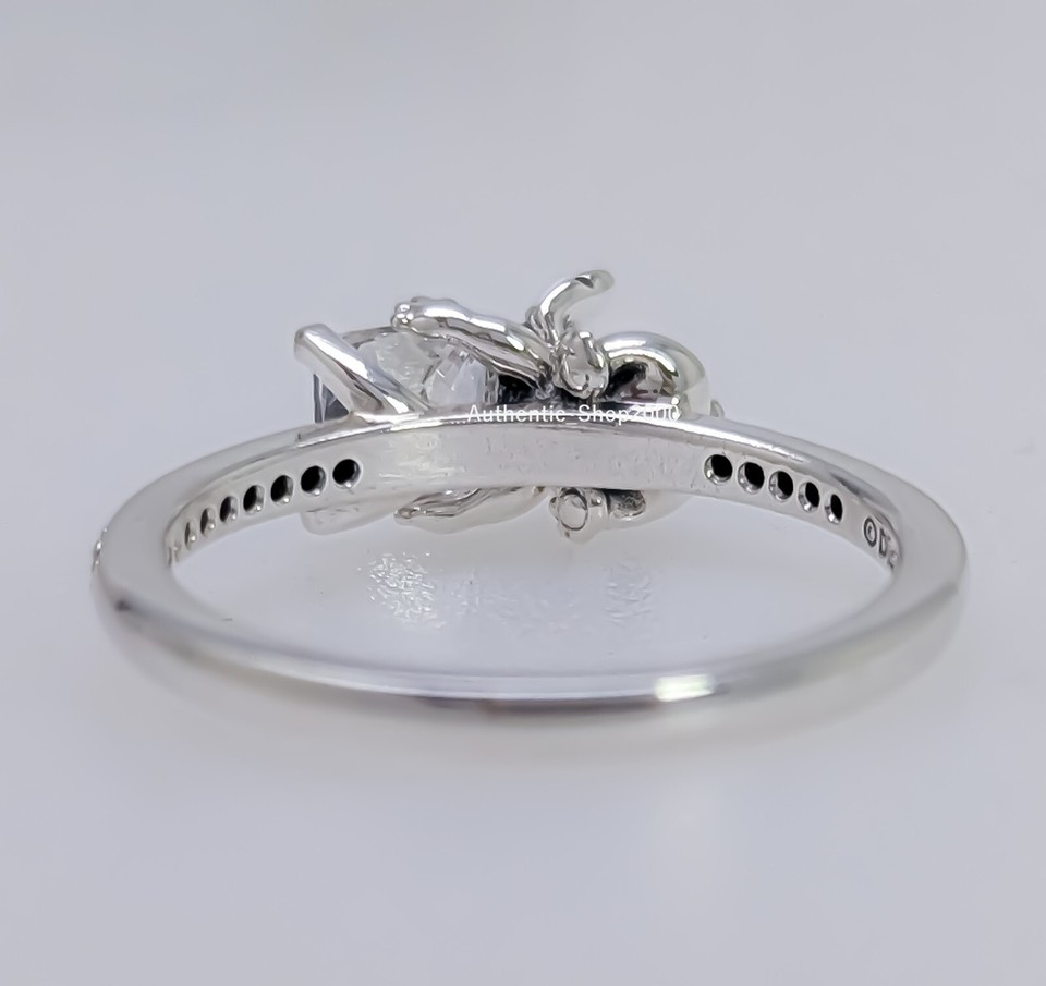 New 100% Authentic 925 PANDORA X DISNEY Playful Stitch & Stone Ring ...