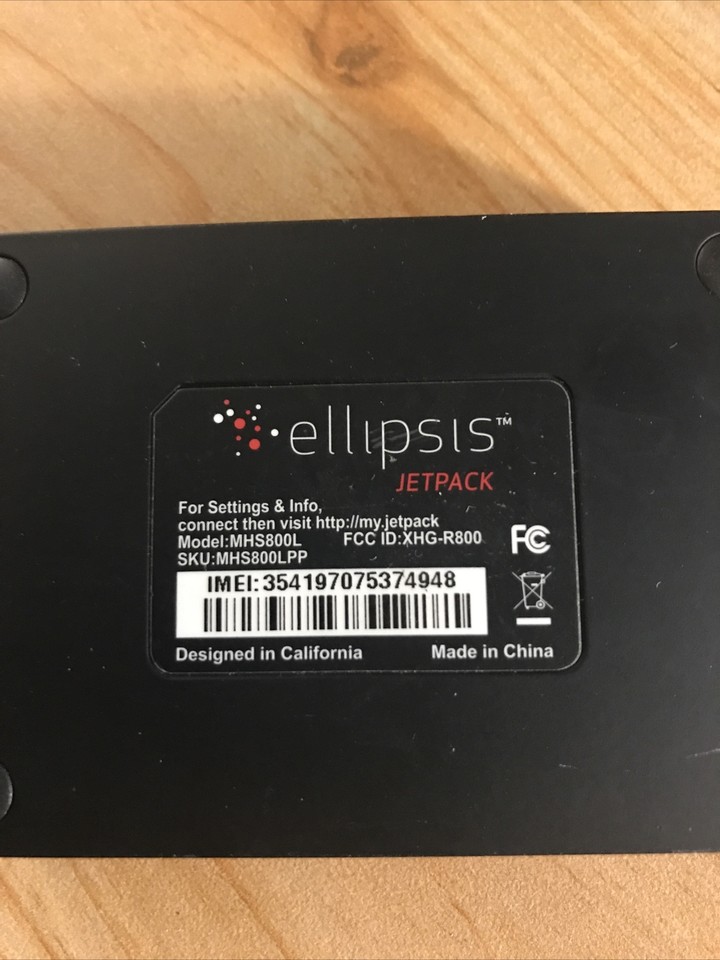 Verizon MHS800L Ellipsis Jetpack 4G LTE Mobile Wi-Fi Hotspot Modem ...