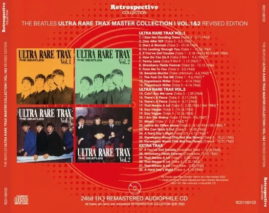 BEATLES ULTRA RARE TRAX CD MASTER COLLECTION VOL 1 & 2 (RIVISED EDITION ...