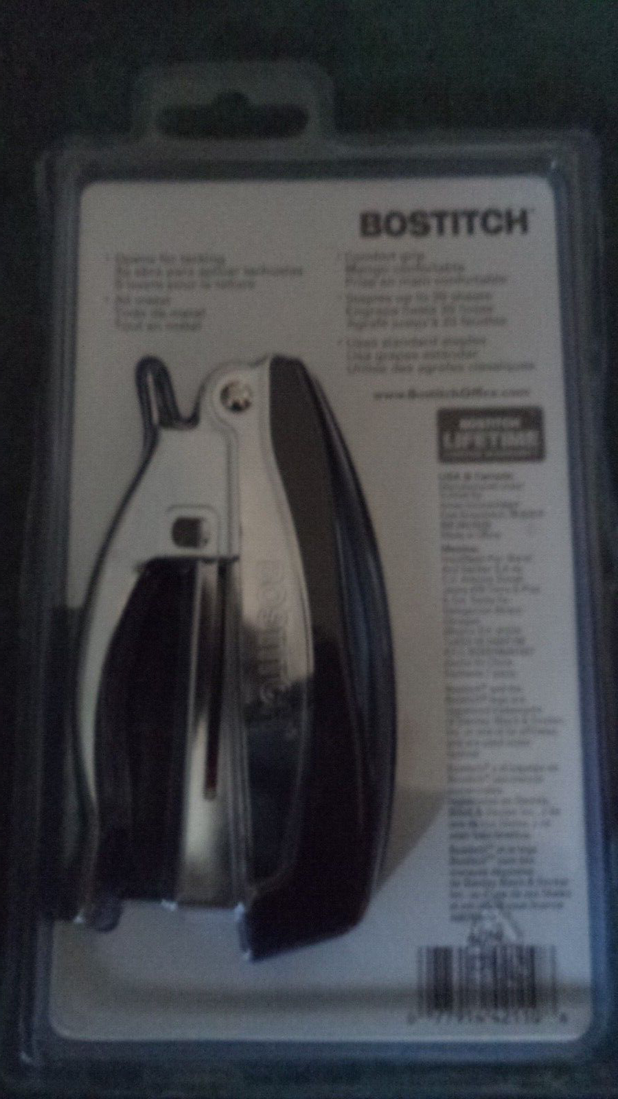 Bostitch+Deluxe+20+Sheet+Hand-held+Stapler+Half+Strip+Chrome%2Fblack ...