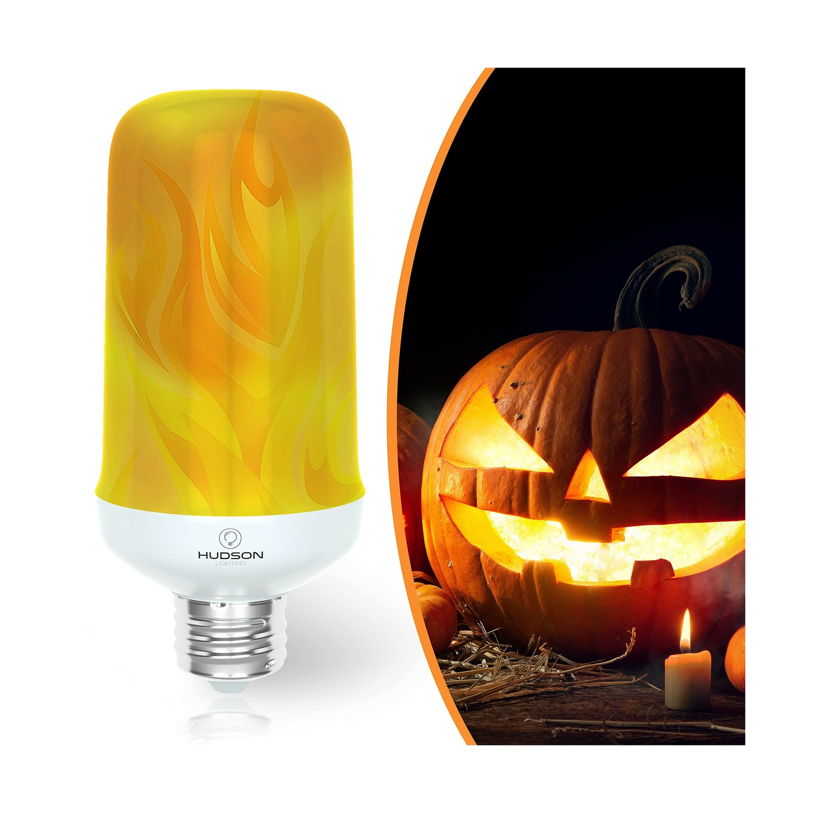 LED Flame Effect Light Hudson Lighting Bulbs Fire Bulb 3w 200 Lumen ...