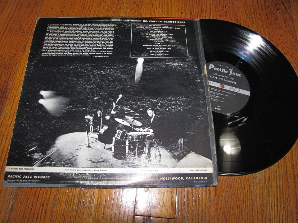 LES McCANN LTD. - PLAY THE SHAMPOO AT THE VILLAGE GATE - PACIFIC JAZZ ...