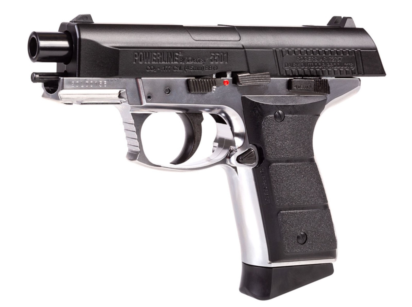 Daisy Powerline 5501 Blowback CO2 BB Semi Auto Air Pistol .177 Caliber ...