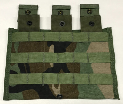 M81 Woodland MOLLE .223 / 5.56 Side x Side Triple Mag Pouch USGI NOS | eBay