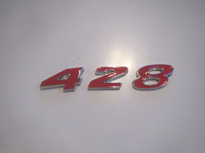 FORD 428 428CJ 428PI ENGINE ID FENDER HOOD SCOOP QUARTER TRUNK EMBLEM ...