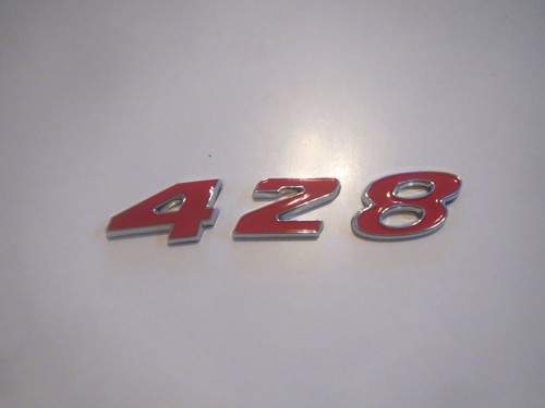 FORD 428 428CJ 428PI ENGINE ID FENDER HOOD SCOOP QUARTER TRUNK EMBLEM ...