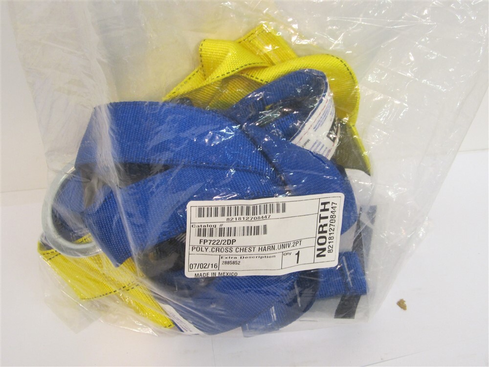 North by Honeywell FP722/2DP Poly Cross Chest Harness Universal 2 point ...