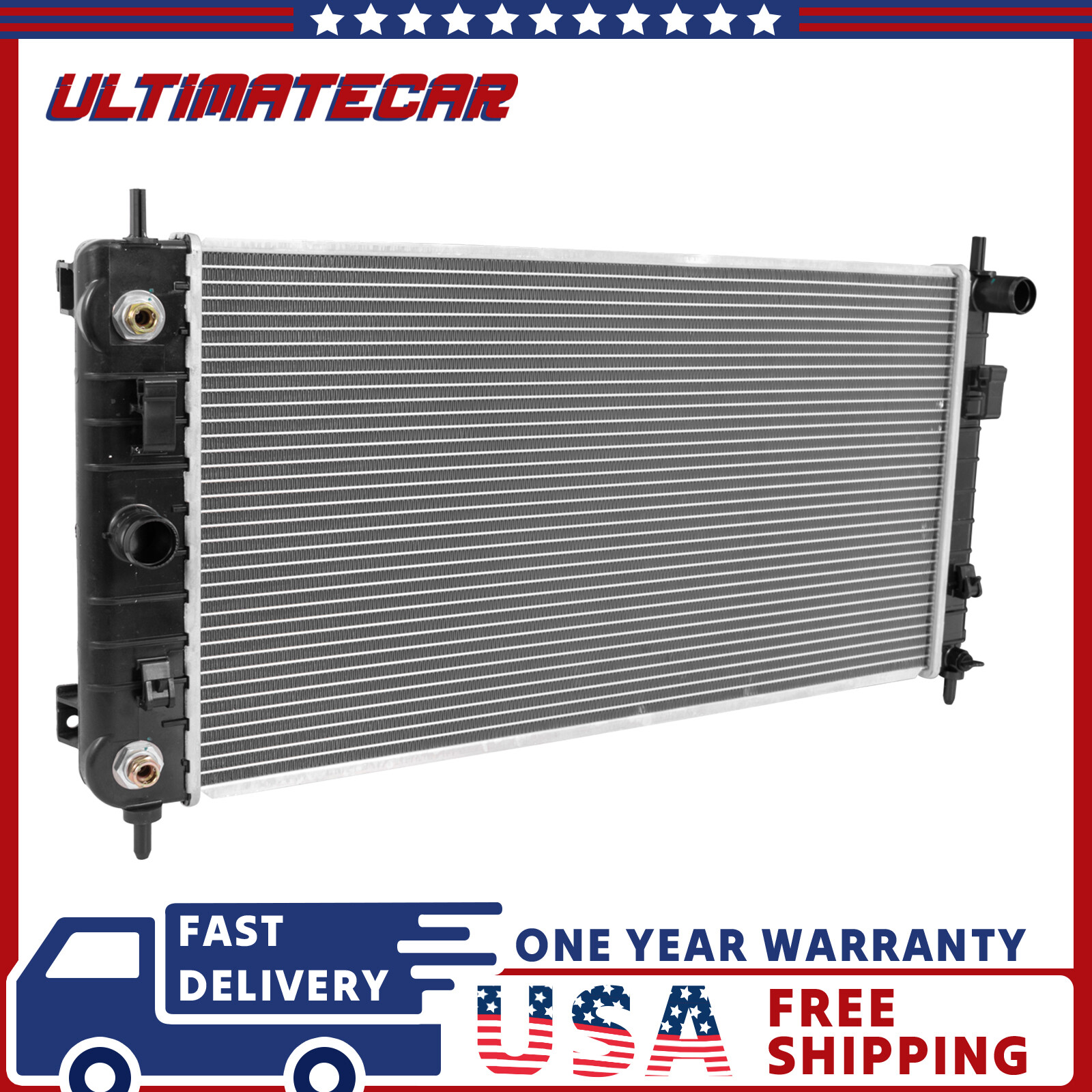 New Aluminum Radiator For Chevy Malibu Pontiac G6 Saturn Aura 2.4L 3.6L ...