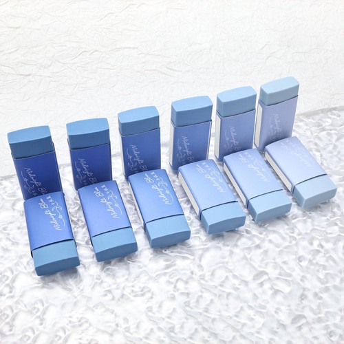 12 PCS Pencil Erasers Mini Gradient Block Rubber Blue School Student ...