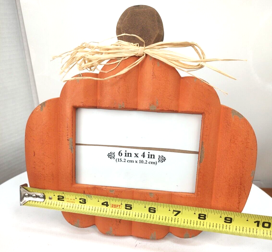 Fall/Thanksgiving 10"x 9.5" Frame/6"x4" Photo Wood Free Standing ...