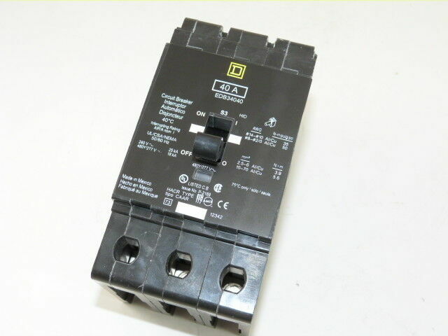 Square D 40A Miniature Circuit Breaker (EDB34040) for sale online | eBay