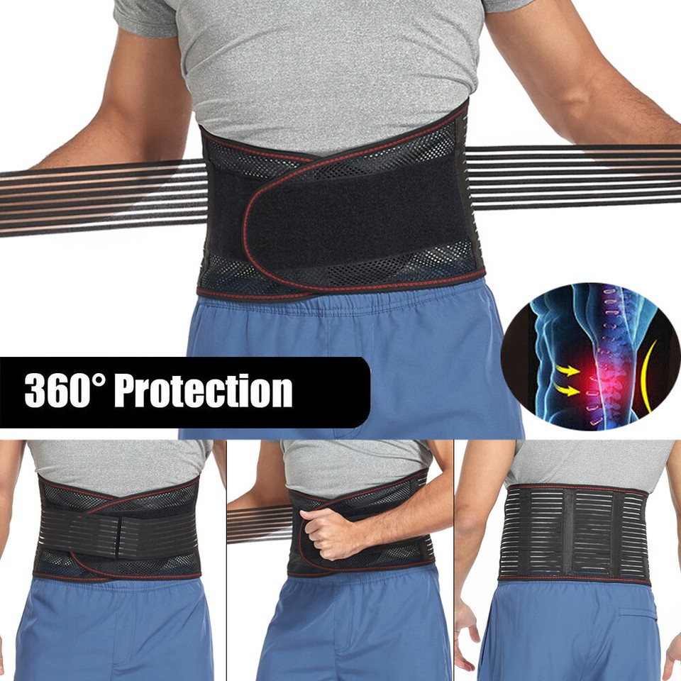 Copper Back Pro Compression Belt Adjustable Lower Lumbar Back Brace ...