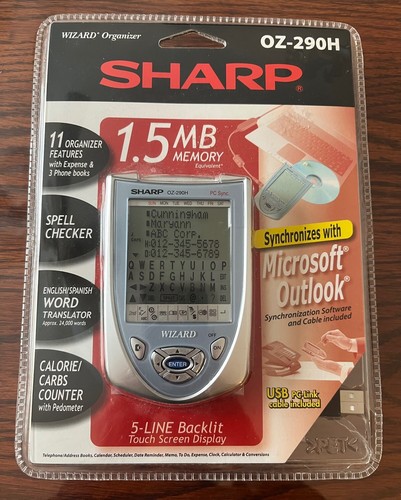 Sharp Wizard Organizer PDA OZ-290H NEW & SEALED | eBay