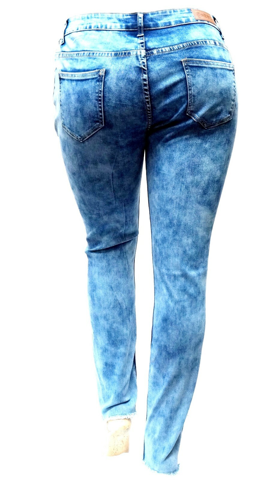 Womens Plus Size Jeans Distressed Black Denim skinny ripped Stretchy ...