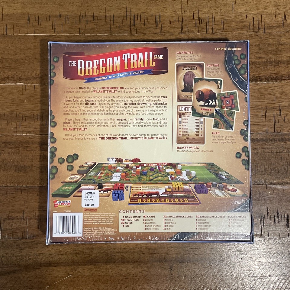 The Oregon Trail Board Game: Journey to Willamette Valley - Brand New ...