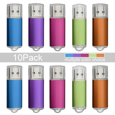 10 Pack USB Flash Pen Drive 8GB Thumb Drive Storage Flash Memory Stick ...