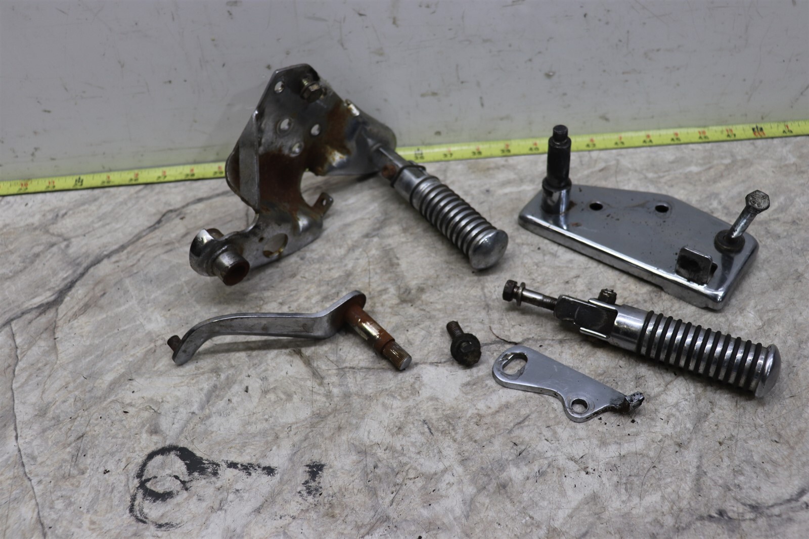 Harley-Davidson Shovelhead Evo Driver Foot Pegs Forward Control Set ...