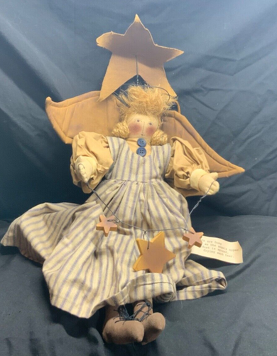 Primitive Angel Doll Handmade Cloth 19” folk art unbranded | eBay