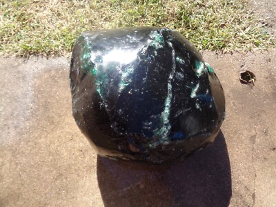 Glass Rock Slag Pretty Clear Emerald Green 85.0 lbs Rocks Landscaping ...