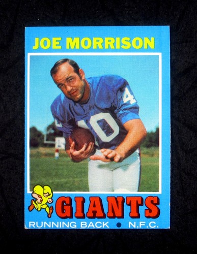 1971 TOPPS SET BREAK #191 JOE MORRISON New York Giants VG-EX | eBay
