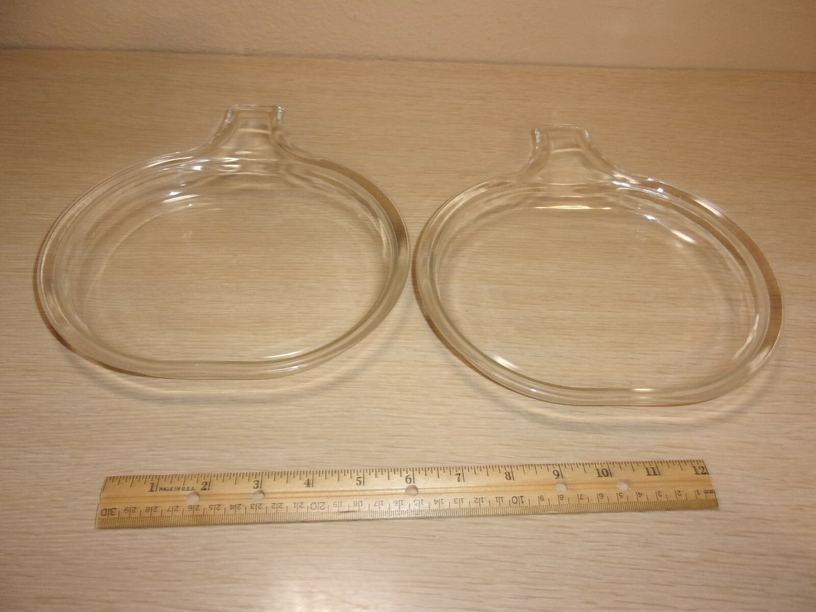 PAIR OF PYREX GLASS SINGLE SERVE 600-B MICROWAVE LIDS CORNING WARE | eBay
