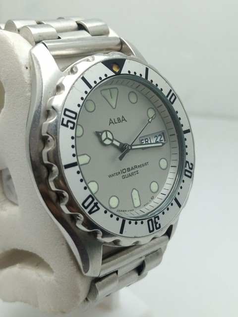 Alba 10 Bar Chronograph Stainless Mens Watch for sale online | eBay