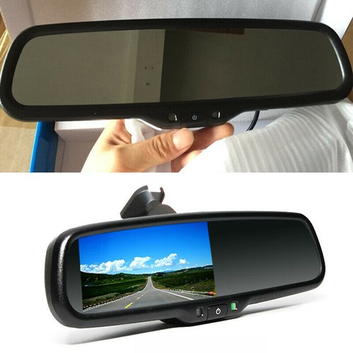 US 4.3" LCD Reversing Dimming Car Rear View Mirror Monitors w/Rear 12 ...