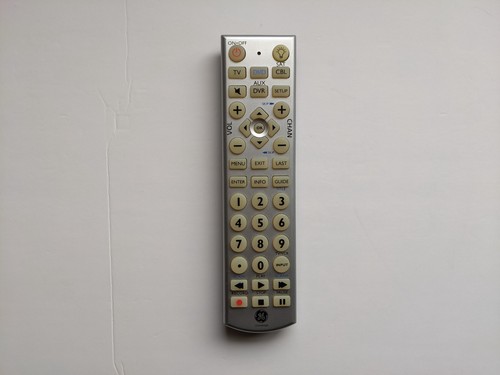 General Electric GE RC24929-B Universal Big Button Remote Control 4 Devices | eBay