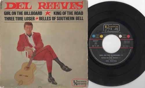 Del Reeves – Girl On The Bilboard - EP vinyle 45t United Artists France ...