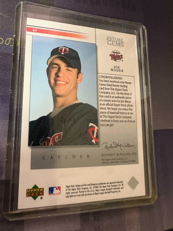 2002 Upper Deck Prospect Premieres - #67 HOF Joe Mauer (MEM, RC) | eBay