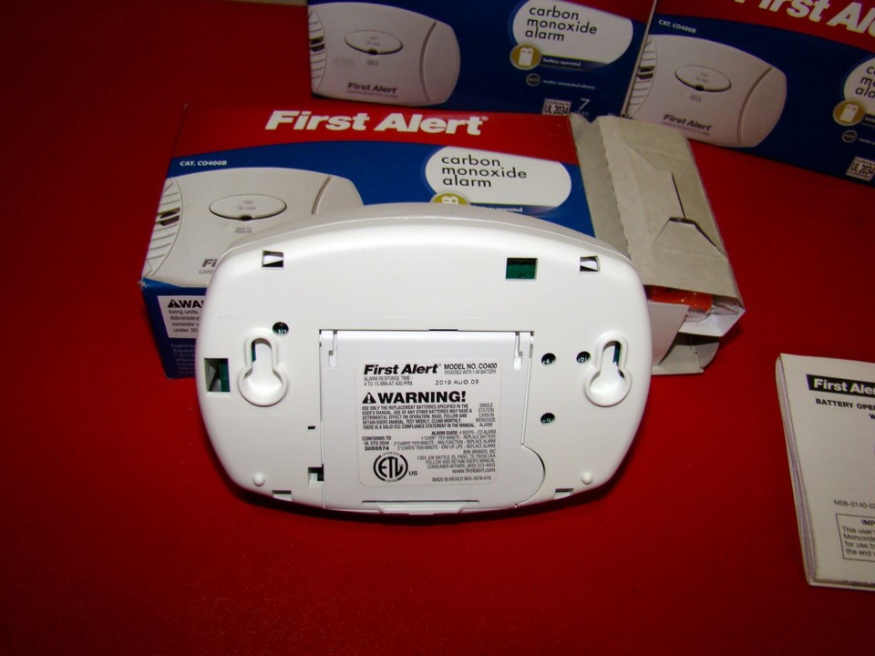 First Alert Carbon Monoxide Alarm CO Detector Batteries Smoke Alarm ...