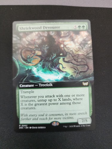 MTG - Shriekwood Devourer - Extended Art #62 - Commander: Duskmourn: HOH NM | eBay