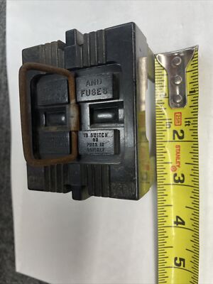 Bulldog 60 Amp Main Switch And Fuses Panel Pull Out Murray 60A 250V ...