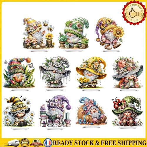 2D Flat Gnome Print DIY Diamond Painting Desktop Decorations Double ...
