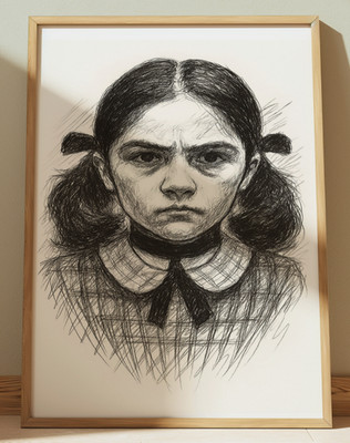 ORPHAN ESTHER DRAWING PRINT SKETCH 8" x 10" HORROR MOVIE PRINT WALL ART ...
