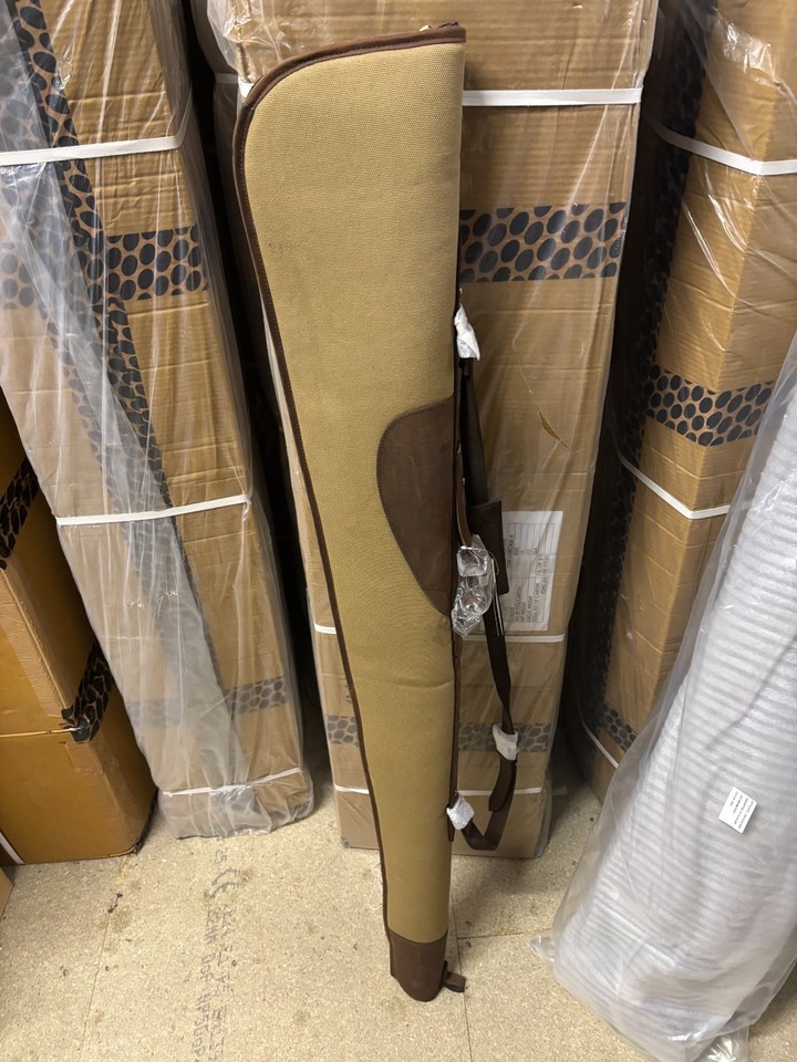 Huntsman Oiled Leather and Khaki Canvas Gun Slip up to 30? ? Zip around ...