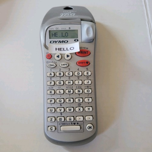 Dymo Letra Tag Esselte Label Maker Silver Handheld Portable Tested with ...