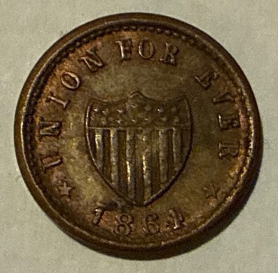 1864 Union Forever Civil War Token Coin | eBay