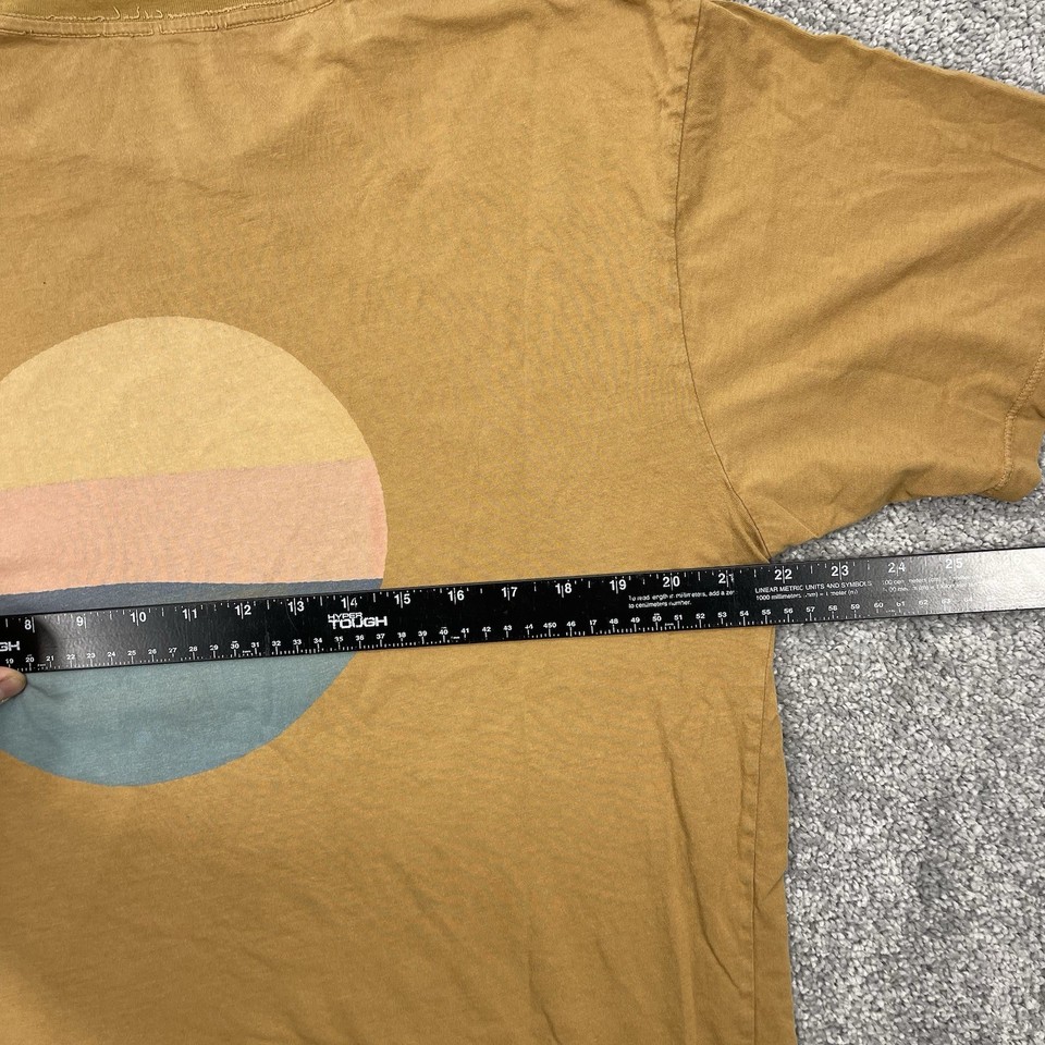 Mollusk Shirt Mens Extra Large Yellow Crew Neck Realize Tee Short ...