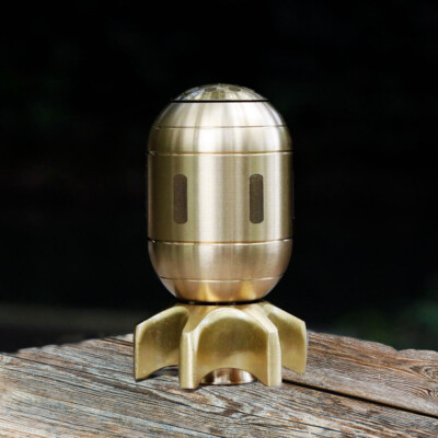 Brass Finger Spinner Hand Fidget Toy Pocket Desk Roler Spinning Top ...