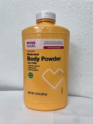 CVS Cooling Medicated Body Powder, Relieves Itch, 10 oz Exp 12/2024 | eBay