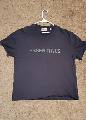 Essentials black t shirt large | eBay