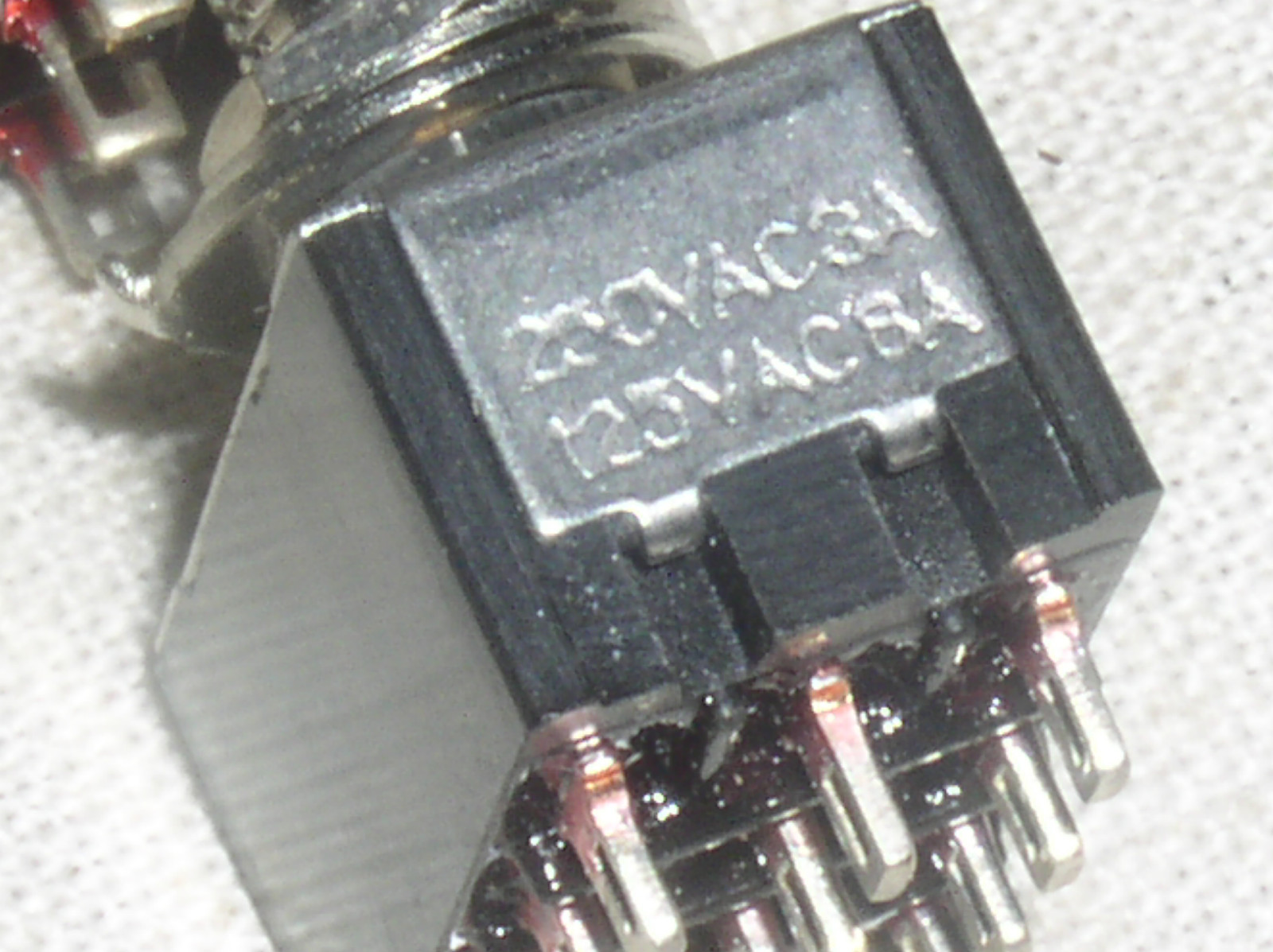 3 MINI TOGGLE 4PDT 4P2T 4 POLE ON-OFF-ON SWITCH 125V AC DC 6A 6 A AMP ...