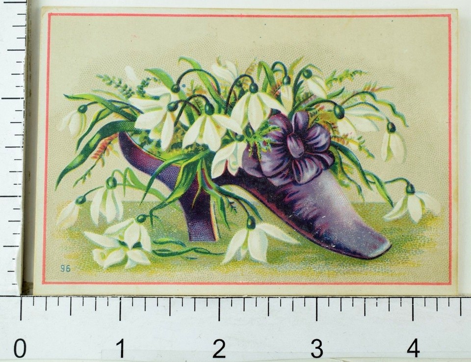1870's-80's Lovely French Slipper Card, Chas. Tollner, Jr, Brooklyn ...