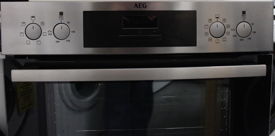 AEG DCB331010M Built In Electric Double Oven - Stainless Steel ...
