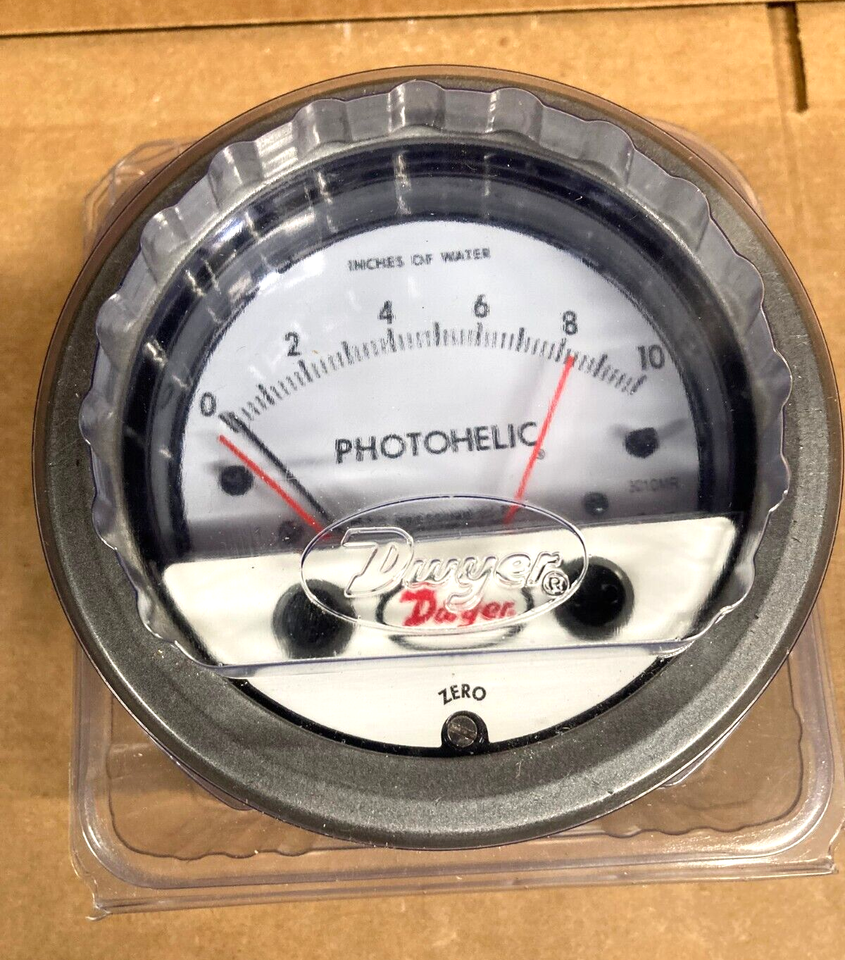DWYER 3000MR PHOTOHELIC Pressure Switch 0-10 In.W.C. Water Column ...