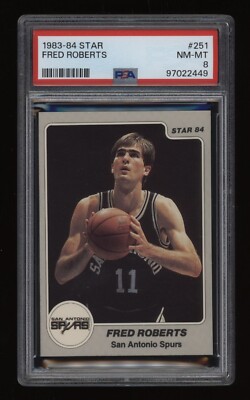 1983-84 Fred Roberts PSA 8 Star Rookie Rc #251 *NICE* Low POP6 None ...