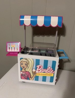 Barbie Ice Cream Cart Playset – Cart Only - Missing Most Accessories | eBay